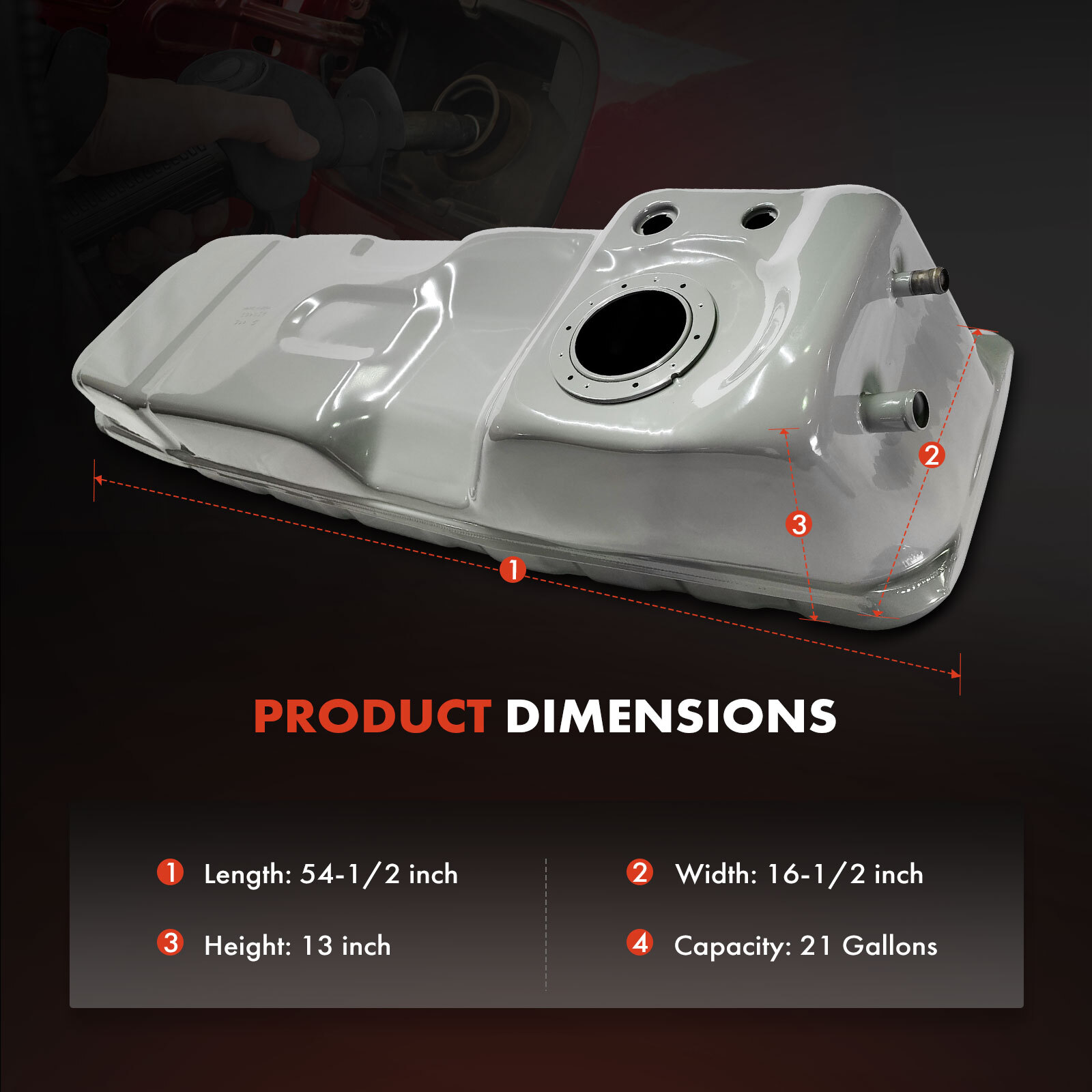 21 Gallons Fuel Tank for Ford Explorer 1997-2001 Mercury Mountaineer 4 ...