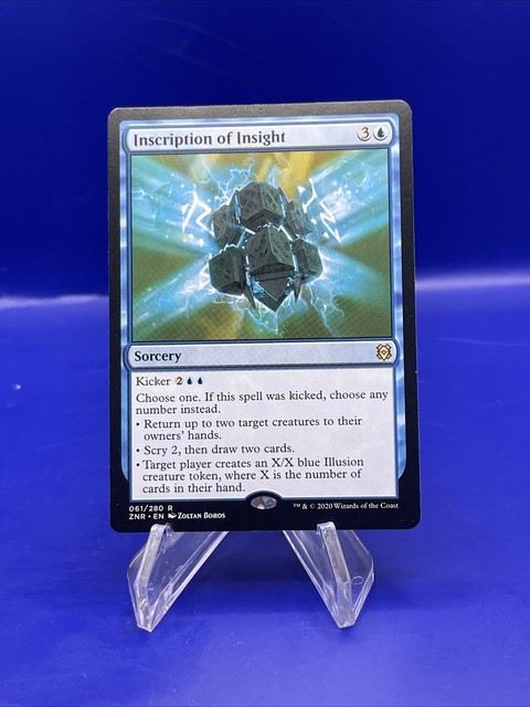 MTG Inscription of Insight Zendikar Rising 061/280 Regular Rare for ...