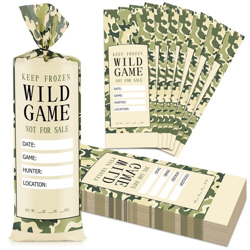 140Pack Wild Game Meat Bags for Freezer 1 Lb Ground Meat Bags Wild Game ...