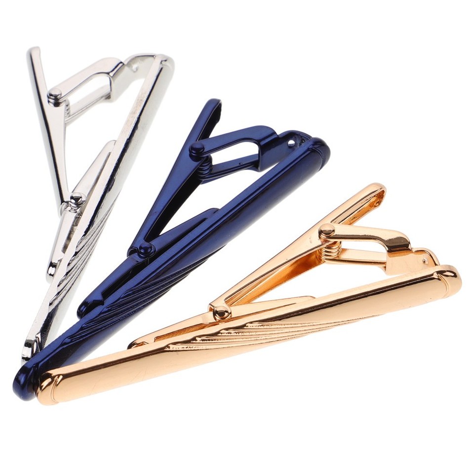 3pcs Mens Tie Clips and Tie Bars for Formal Wear Necktie Clip and Tie ...