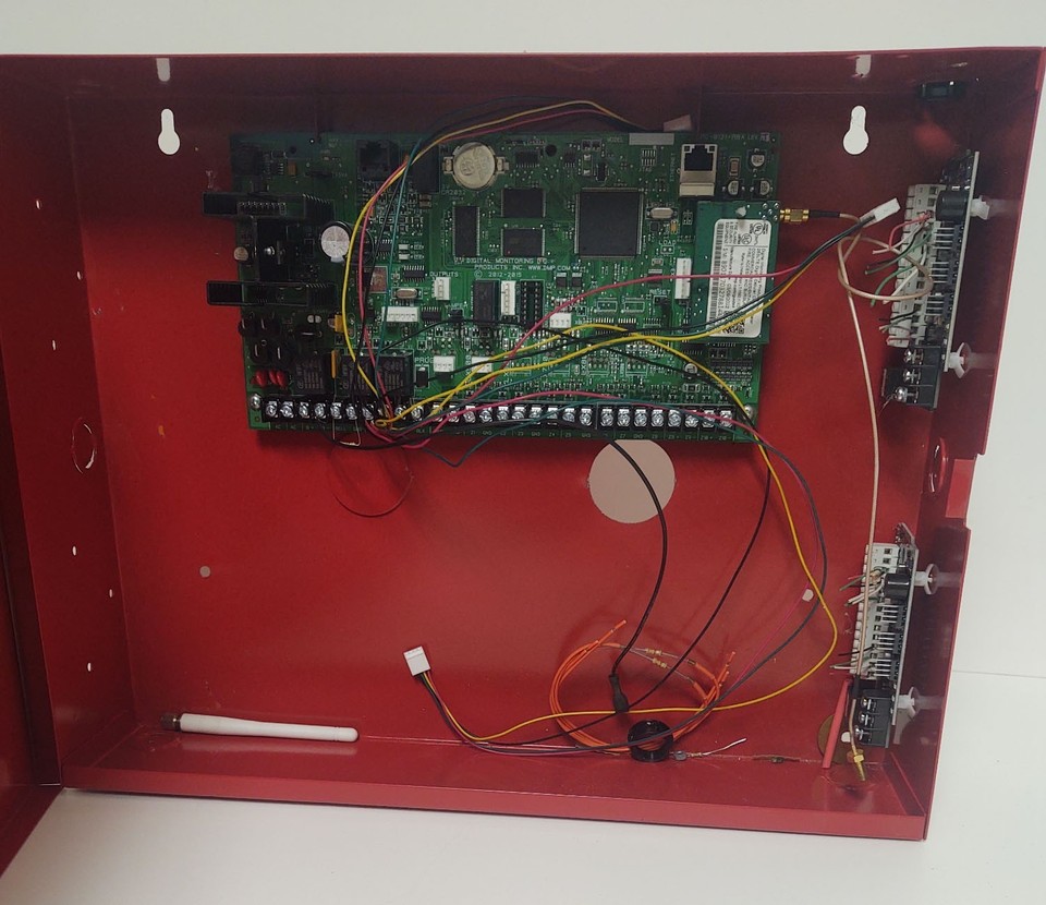 🔥DMP XR150/XR550 Fire Alarm Control Panel RED Enclosure | eBay