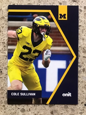 2025 Michigan Wolverines ONIT Athlete Cole Sullivan base FREE Shipping ...