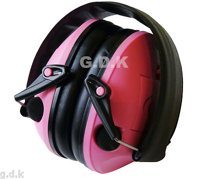 GDK PINK EAR DEFENDERS, ELECTRONIC EAR MUFFS, EAR PROTECTION, SHOOTING ...