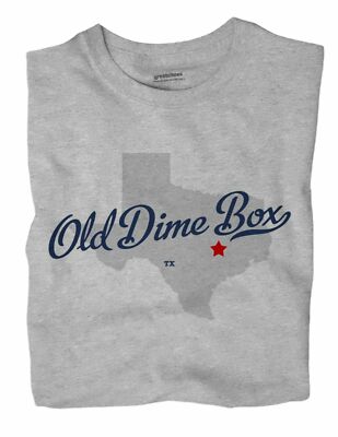 Old Dime Box Texas TX T-Shirt MAP | eBay