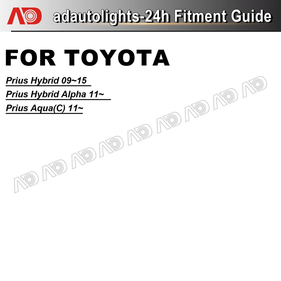 LED Clear Lens 3rd Third Brake Light For Toyota Prius Hybrid Alpha ...