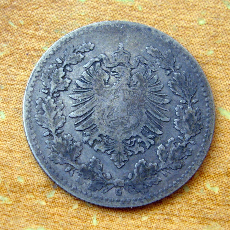 1877 G Germany 50 Pfennig Coin | eBay