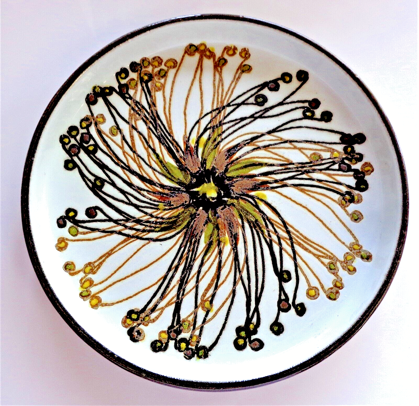 VTG ROYAL COPENHAGEN Alumina faience bowl Malmer &Thorssen 1965 Organic ...