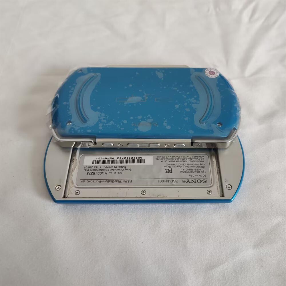 New shell Sony PSP GO console Blue with Charger PSP-N1001 Screen with ...