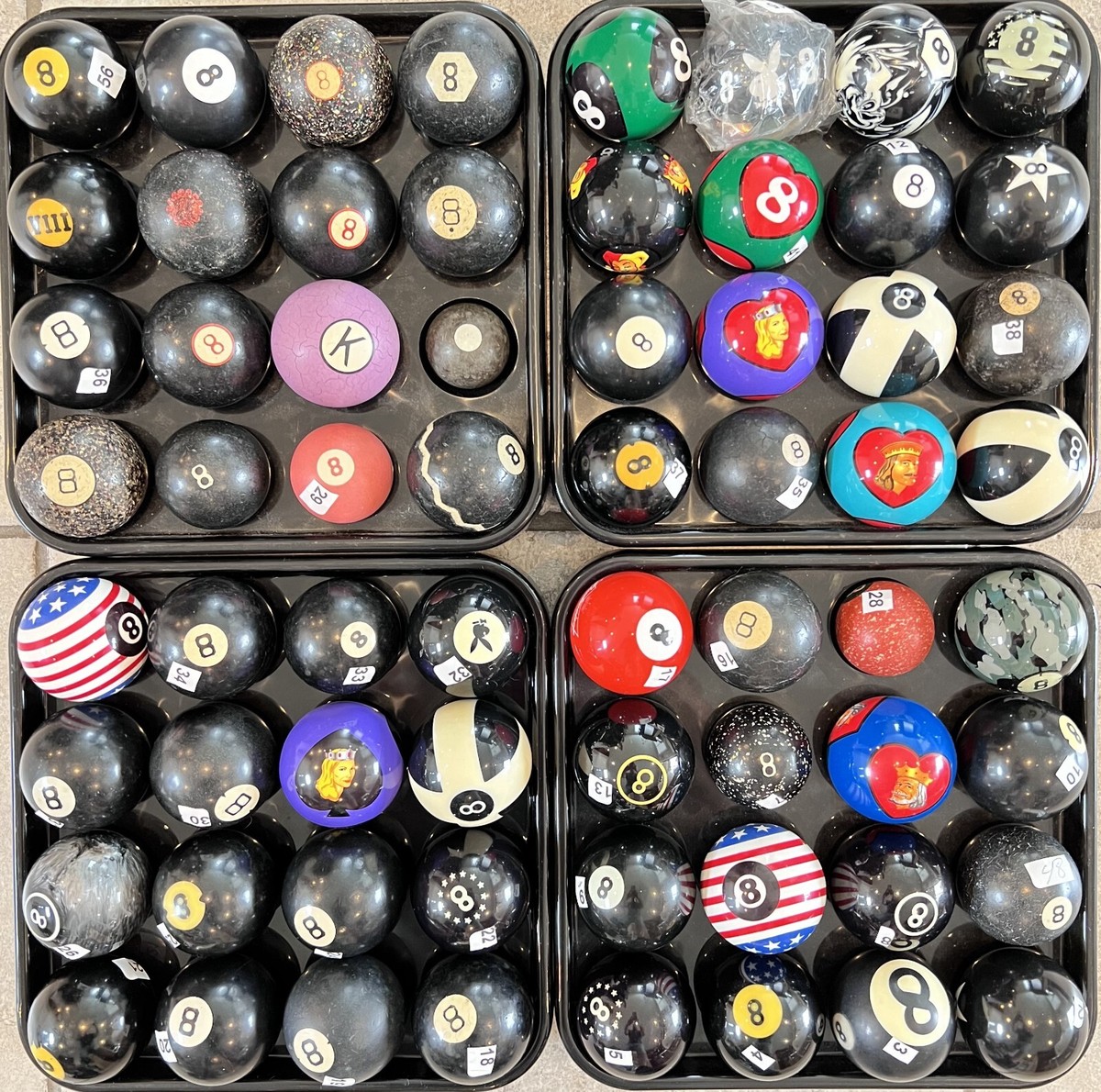 Used Billiard Pool Balls