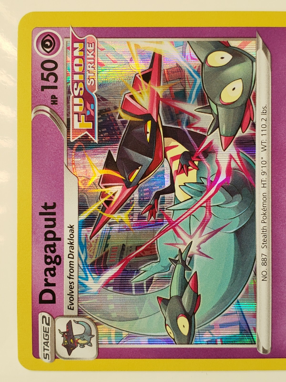 HOLO Dragapult 130/264 NM / M - RARE Fusion Strike Pokemon Card $2 Flat ...