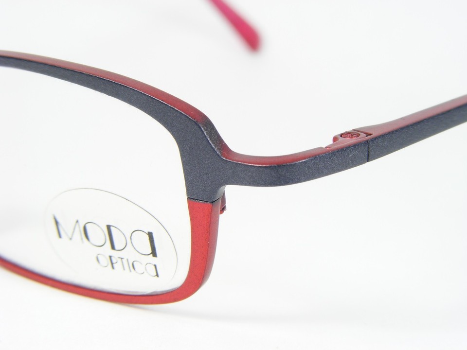 MODA OPTICA MO 2210 RB DARK AEGEAN BLUE / RED EYEGLASSES GLASSES FRAME ...