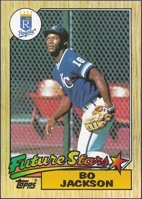 Bo Jackson ERROR Rookie Card Topps 1987 #170 Kansas City Royals | eBay
