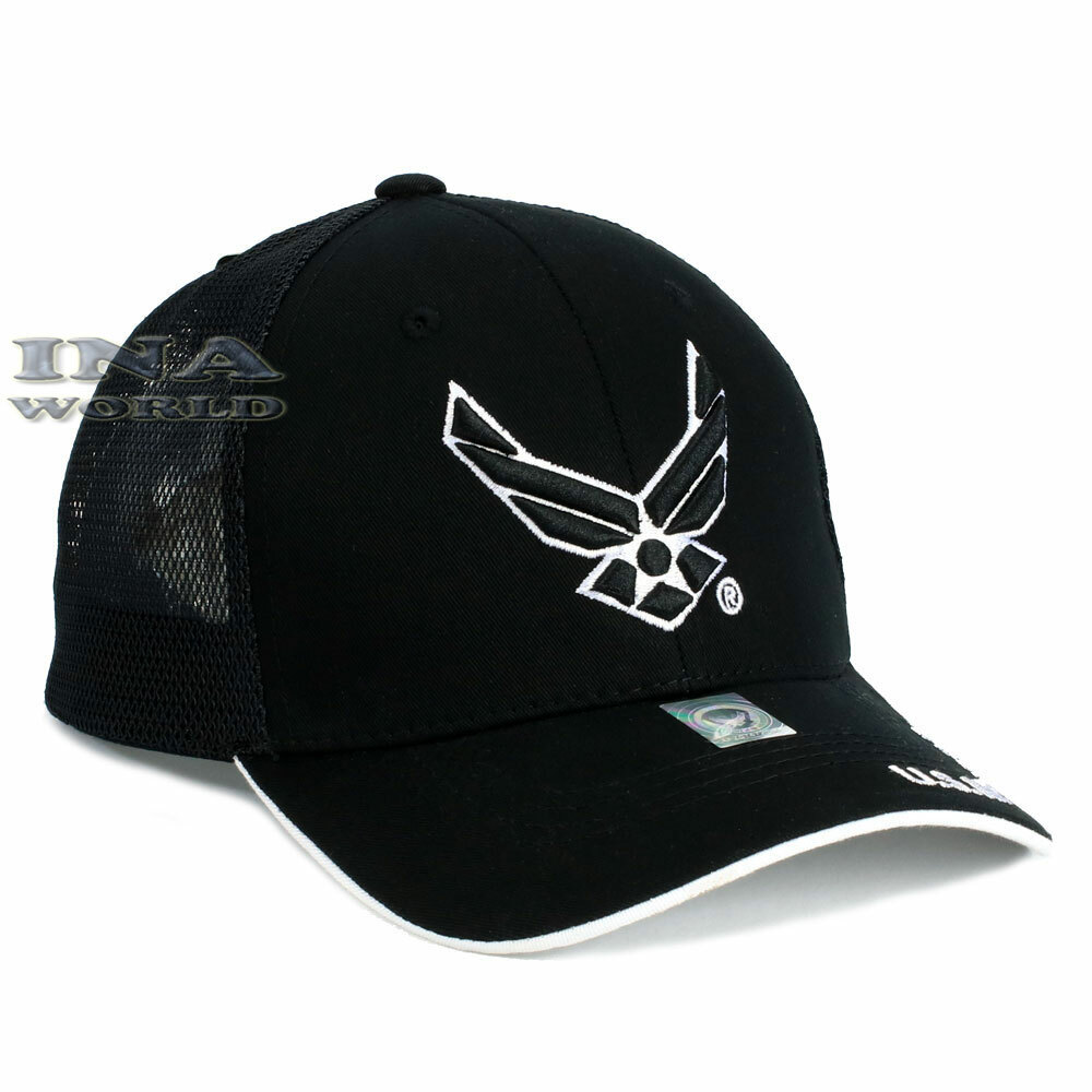 U.S. AIR FORCE Hat USAF Logo Cap Official Licensed Mesh Military ...