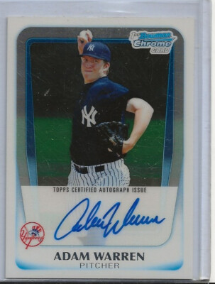 2011 Bowman Chrome Adam Warren Rookie Auto | eBay