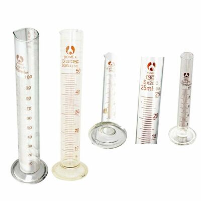 Graduated Glass Measuring Cylinder Chemistry Laboratory Measure LW | eBay