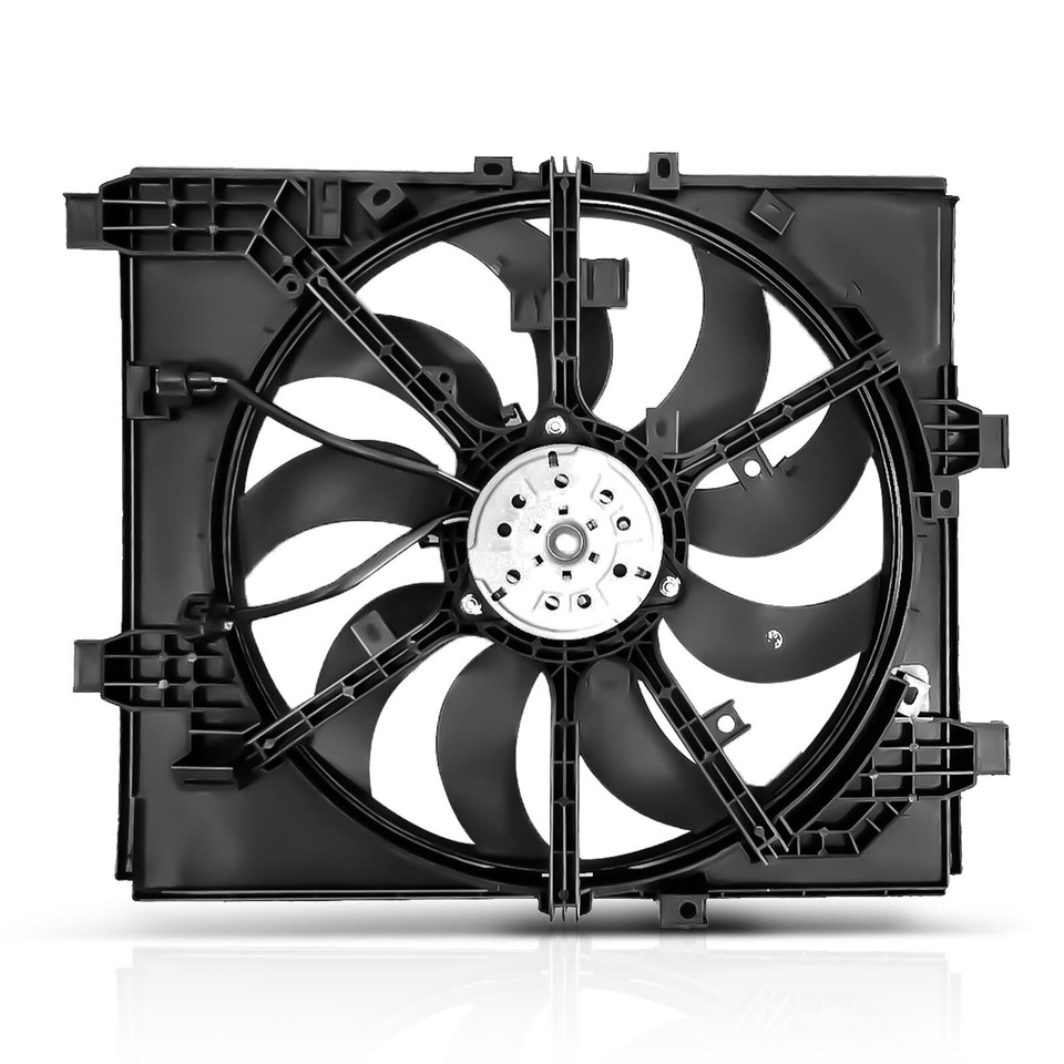 Single Engine Radiator Cooling Fan w/ Shroud Assembly for Nissan Juke ...