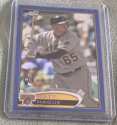 2012 Topps chrome Matt Hague RC blue refractor /199 pirates rookie | eBay