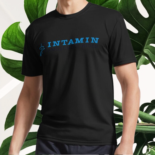 New Intamin Amusement rides logo Active T-Shirt Logo T-Shirt Funny Size ...