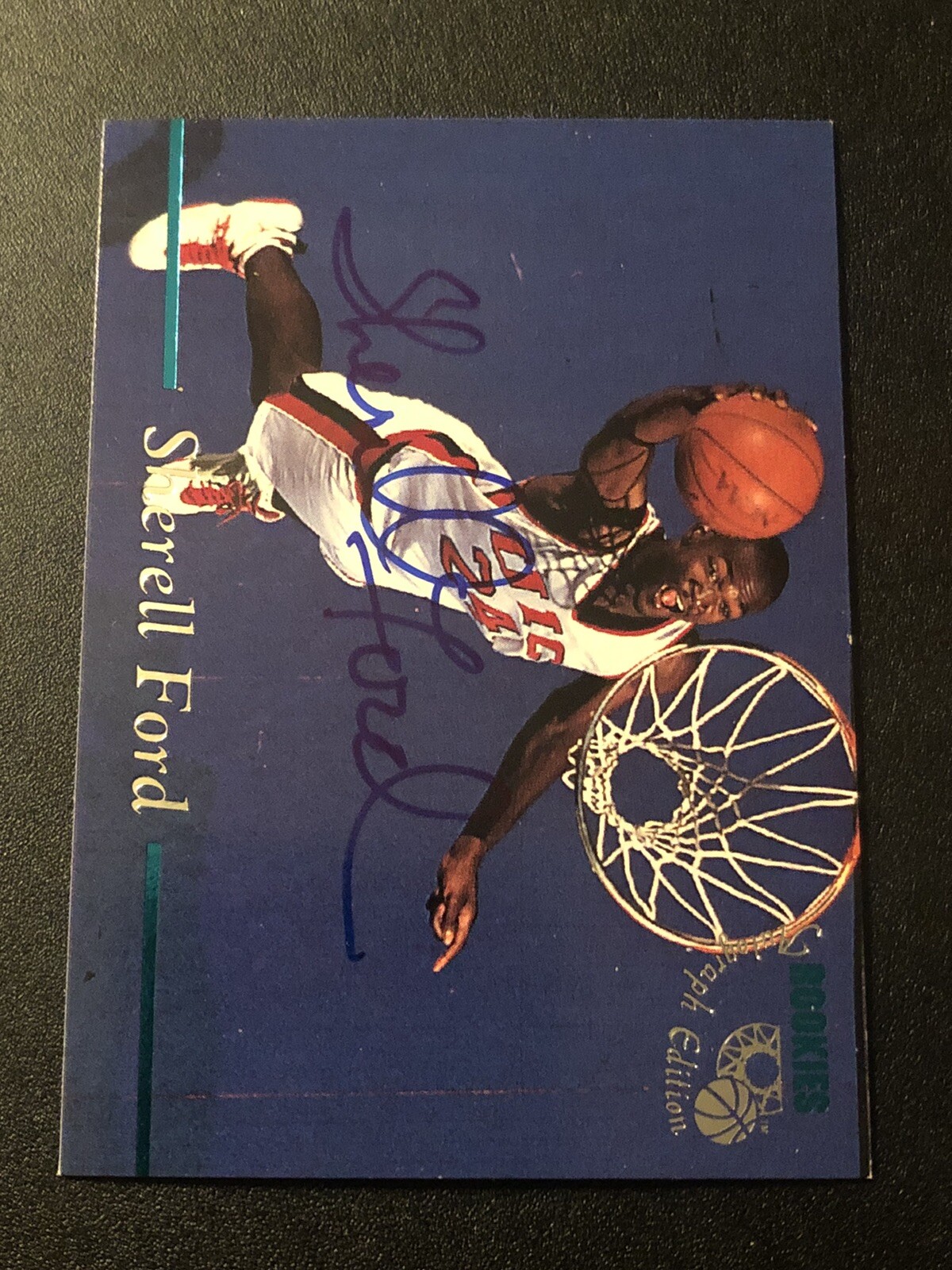 1995 Classic Rookies Auto Missing Serial Number Sherell Ford Rookie ...