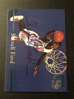 1995 Classic Rookies Auto Missing Serial Number Sherell Ford Rookie ...