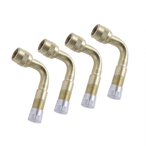 4 Pcs Brass Valve Joint Tire Inflator Extender Truck Adapter Motorcycle ...