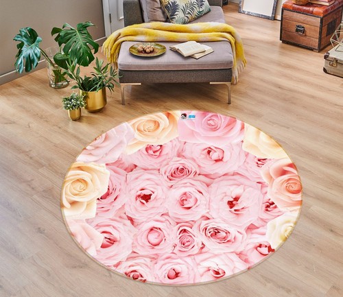 3D Pink Rose Romance NBC493082 Game Rug Mat Elegant Photo Carpet Mat ...