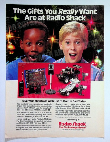 RC Remote Control Car Radio Shack 1989 Trade Print Magazine Ad Poster ...