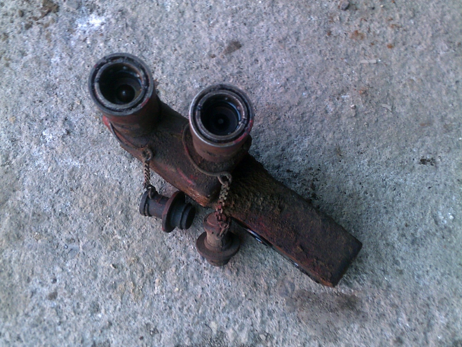 Farmall 460 560 Tractor IH hydraulic valve port block w/ quick connects ...