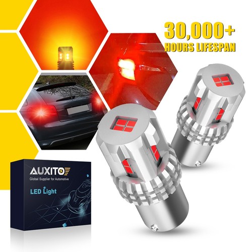 2X BAY15D P21 1157 5W RED LED 3020SMD BRAKE STOP TAIL LIGHT GLOBE BULB ...