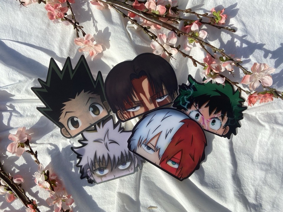 Anime 3D Holographic Peeker Sticker Decal Killua Zoldyck Hunter x ...