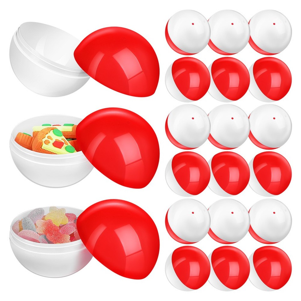 20 Pcs Capsule Vending Machine Round Capsules Empty - Gumball Machine ...