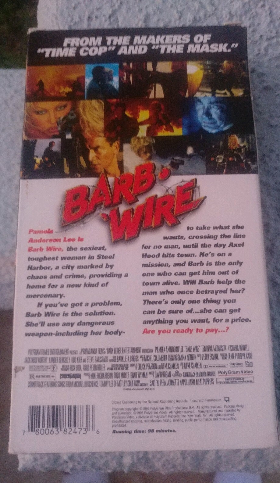 Barb Wire (VHS, 1996, R-Rated Version) 780063824736| eBay
