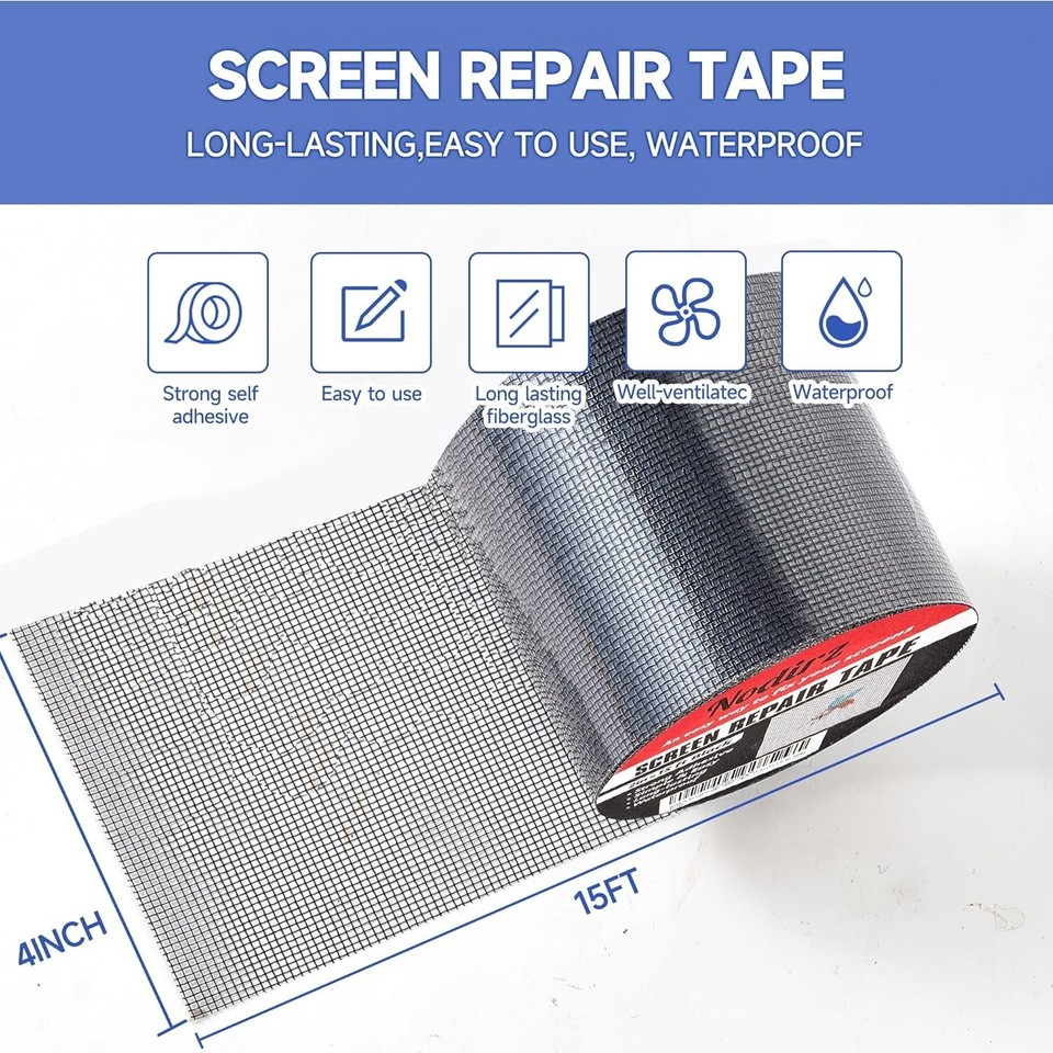 Window Screen Repair Tape, Screen Rrepair Kit for Windows or Doors ...