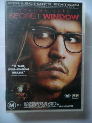 Secret Window on DVD - DISK LIKE NEW No scratches, Case Very Good ...