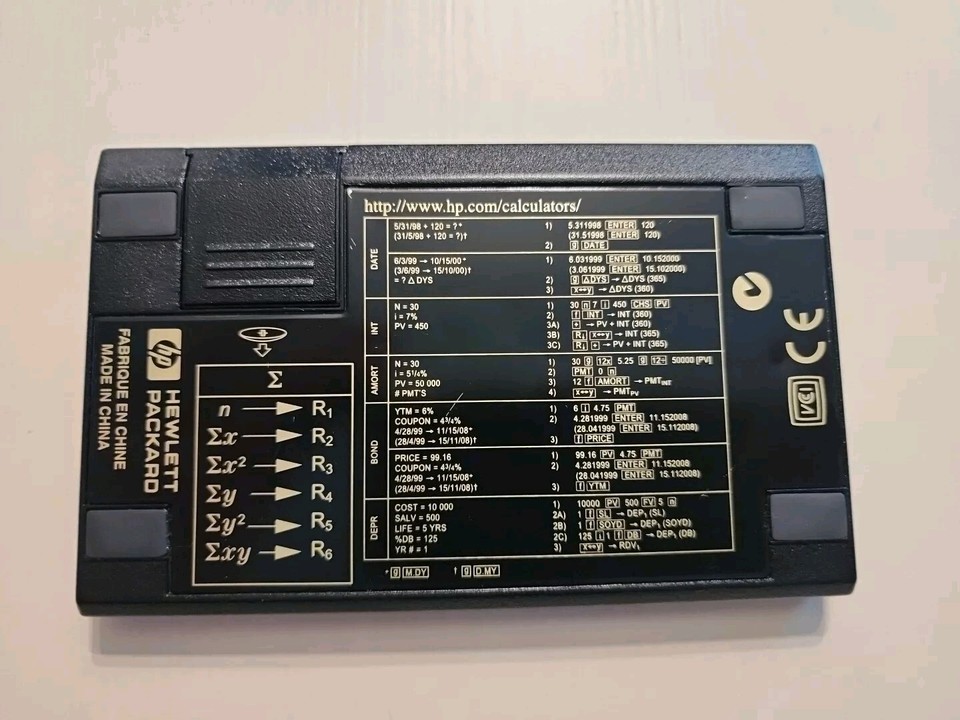 Hewlett Packard HP 12C Financial Calculator - USA - Tested Working ...