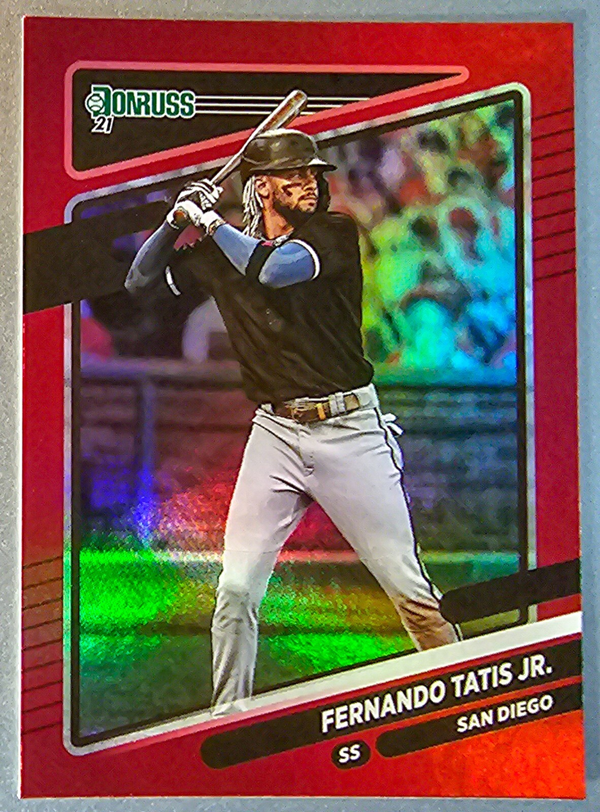 2021 Donruss Fernando Tatis Jr Holo Red Parallel San Diego Padres #71 ...