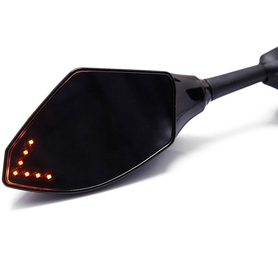 Rearview Mirrors With Turn Signal LED For Yamaha YZF R15 R25 R3 Carbon ...