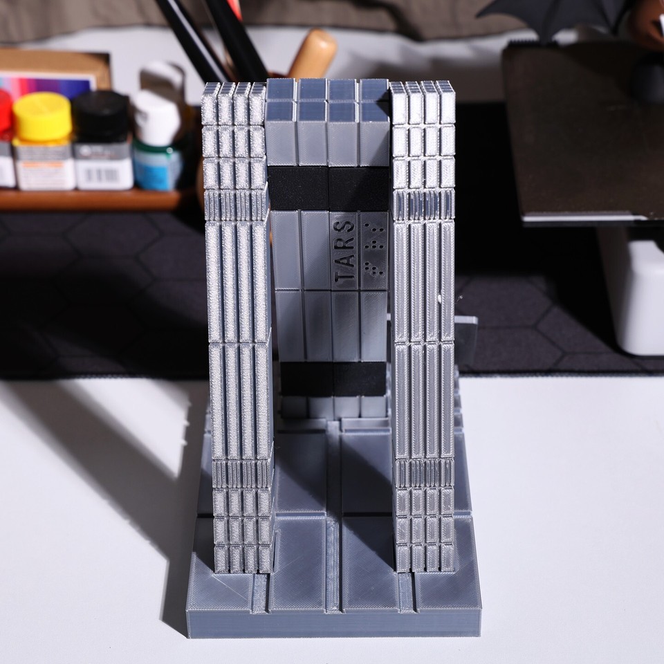 Interstellar Movie TARS Robot Figure Custom 3D Printed Model Gunmetal ...