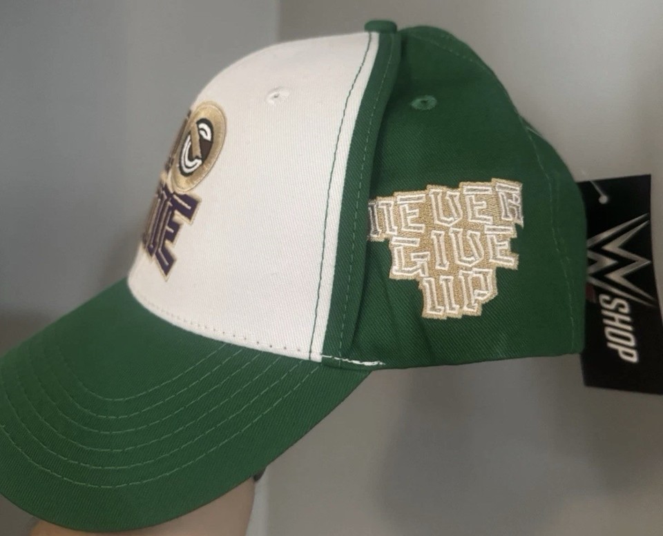 WWE Night of Champions John Cena Green Hat Cap AUTHENTIC Saudi RARE NEW ...