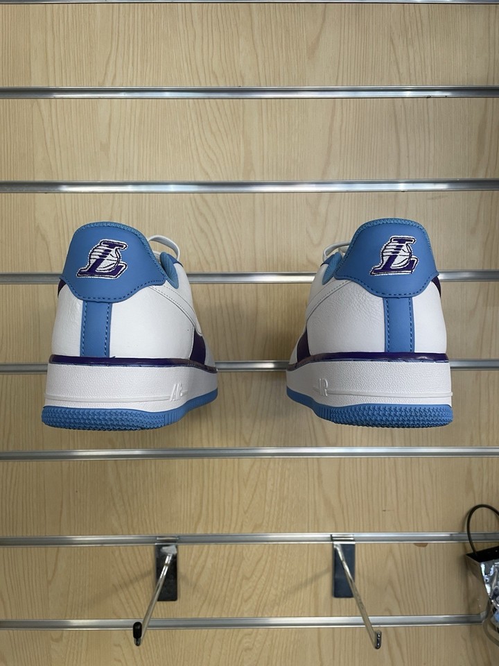 Nike Air Force 1 AF1 07 LV8 EMB 75th Anniversary Lakers NBA UK9 DC8874 ...