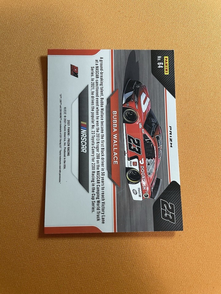 2021 Prizm Racing Bubba Wallace Wheels Hyper Red And Blue Prizm #64 | eBay