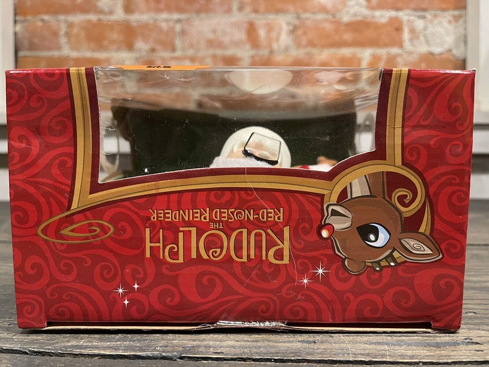 HTF! Forever Fun Rudolph the Red Nosed Reindeer Santa Deluxe Talking ...