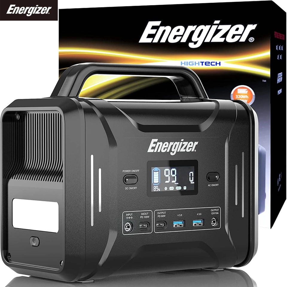 Energizer 300W Power Station Power 320Wh Outdoor Camping Solar ...