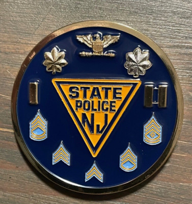 NEW JERSEY STATE POLICE RANKS CHALLENGE COIN 2 inches | eBay