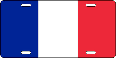 French Flag License Plate Novelty Auto Car Tag Vanity Gift France | eBay