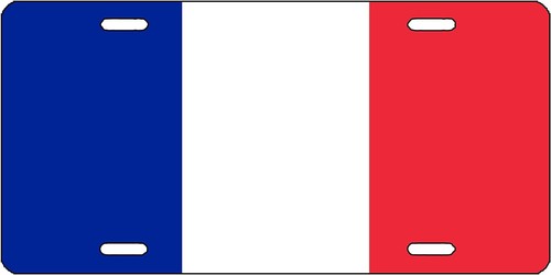 French Flag License Plate Novelty Auto Car Tag Vanity Gift France | eBay
