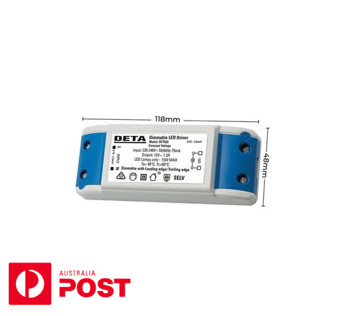 Deta 12V 15W Dimmable Electronic Transformer - For LED Globes* | eBay
