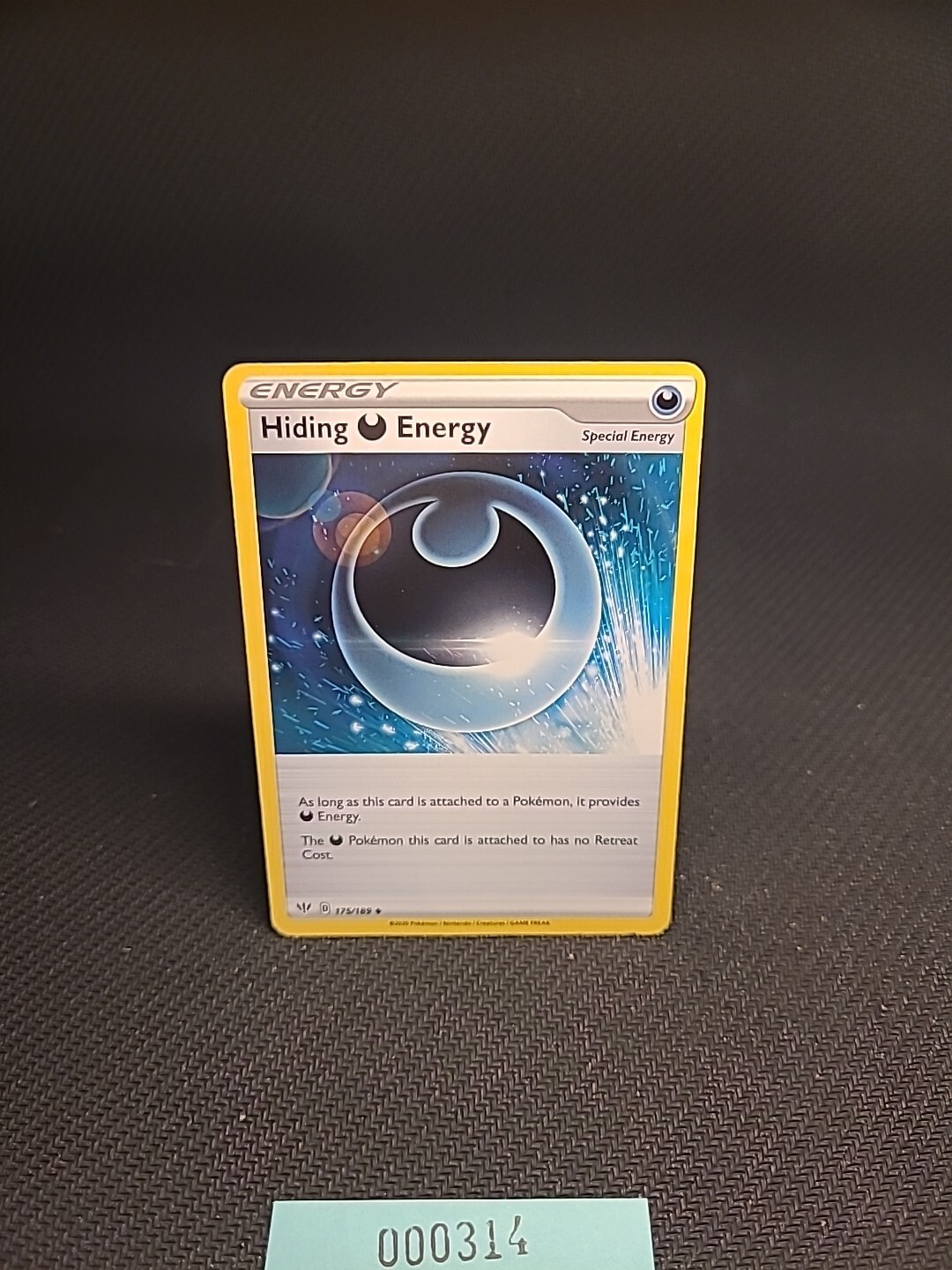 Pokémon TCG Hiding Darkness Energy Darkness Ablaze 175/189 Regular ...