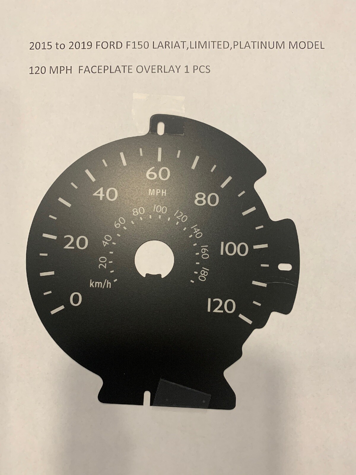 2015-2019 Ford F150 Speedometer 120 MPH Faceplate Overlay | eBay