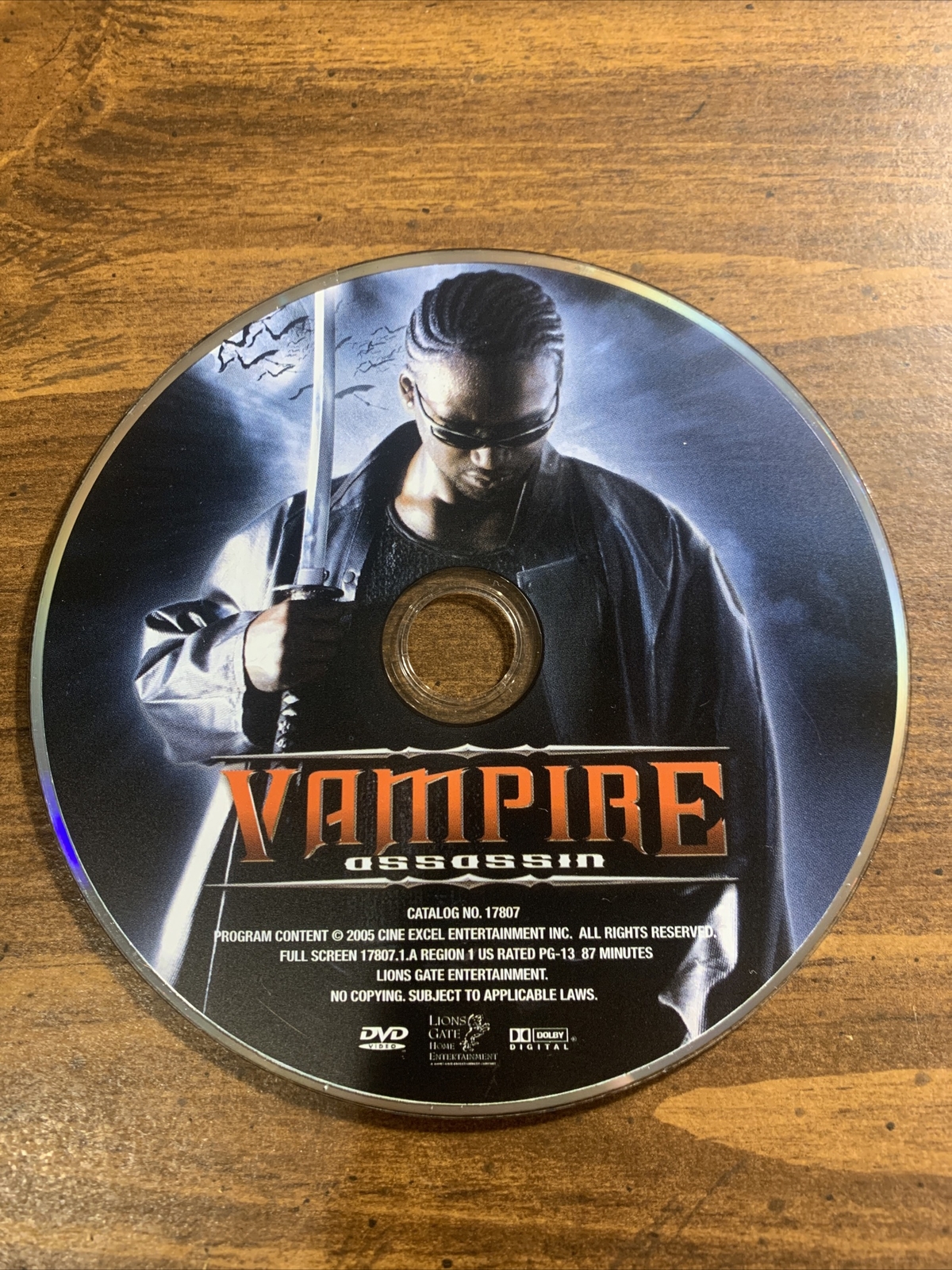 Vampire Assassins (DVD, 2005) Disc Only Ron Hall, Rudy Ray Moore ...